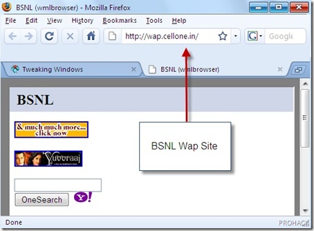 Browse WAP Sites in Firefox - Pro Hack